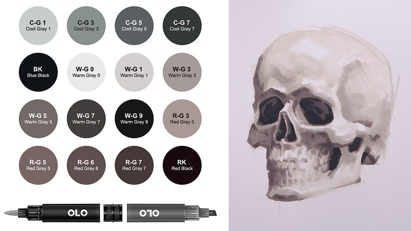 Proko - Proko OLO Markers - Grays Collection