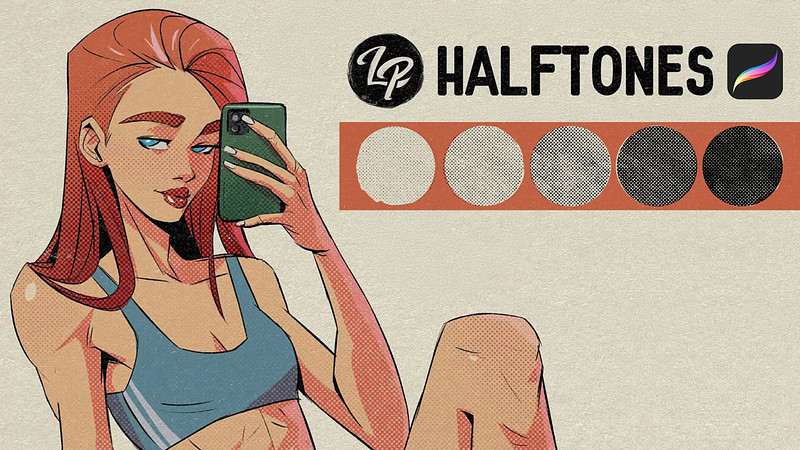 Proko - LP Halftone Procreate Brushes