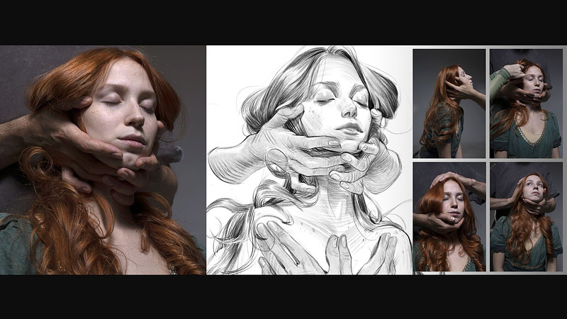 Proko - 740 Dramatic Female - Hair and Dress in Motion