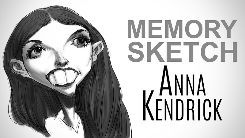 Proko - Memory Sketch - Anna Kendrick