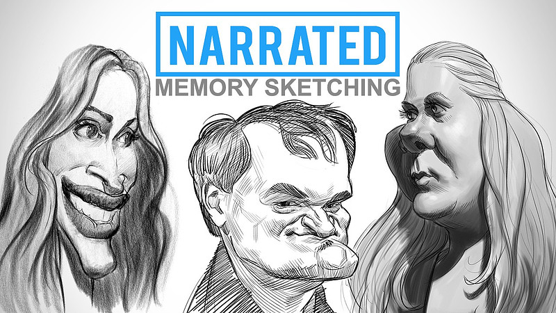 Proko - Memory Sketching Celebrities – Amy Schumer, Julia Roberts, and Quentin Tarantino