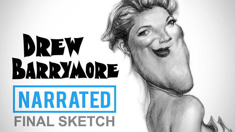 Proko - Narrated Final Sketch - Drew Barrymore