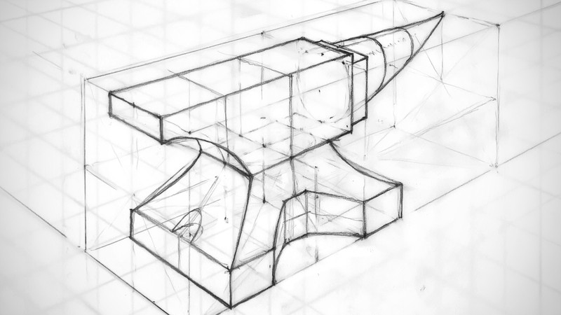 Proko - Anvil In Perspective - Above View