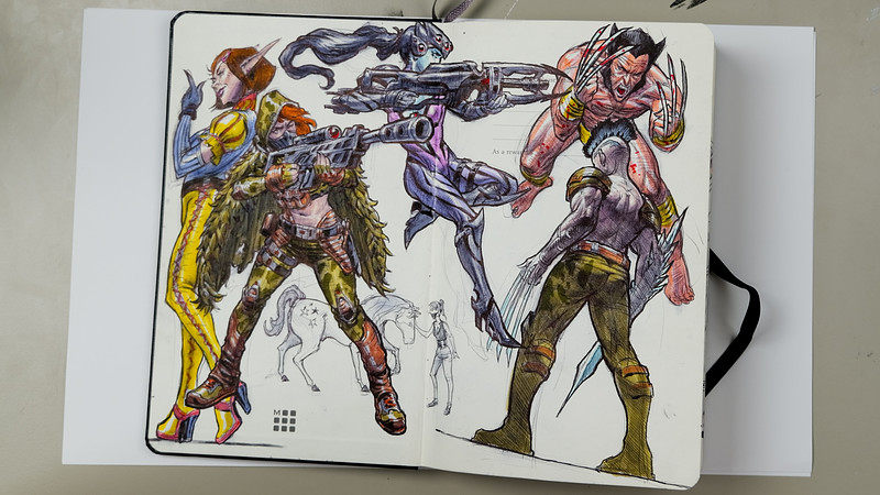 Proko - Assignment 13: Draw a Scene In your Sketchbook