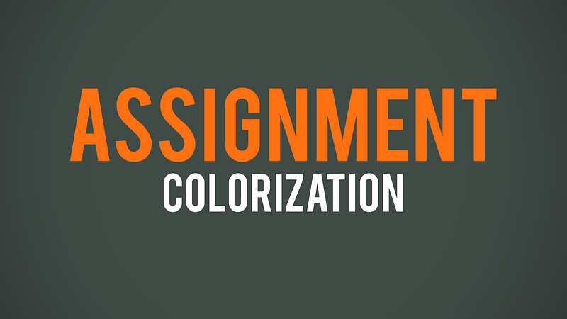 Proko Assignment Colorization