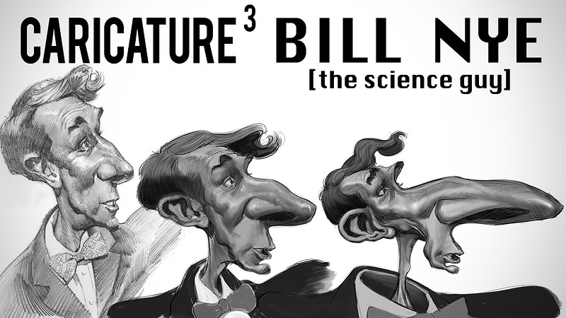 Proko - Caricature of a Caricature - Bill Nye