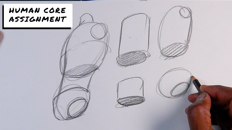 Proko - Chapter 7b: Human Core (Assignment)