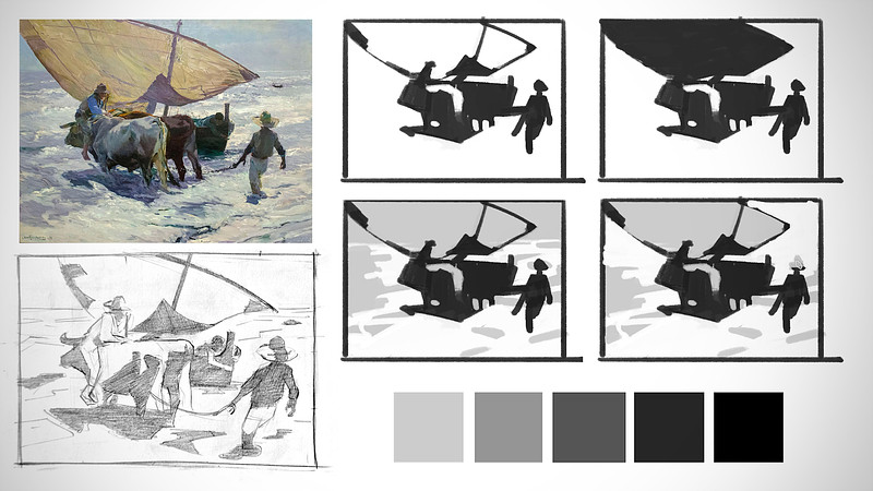 Proko - Critique - Notan Master Thumbnails - Level 1