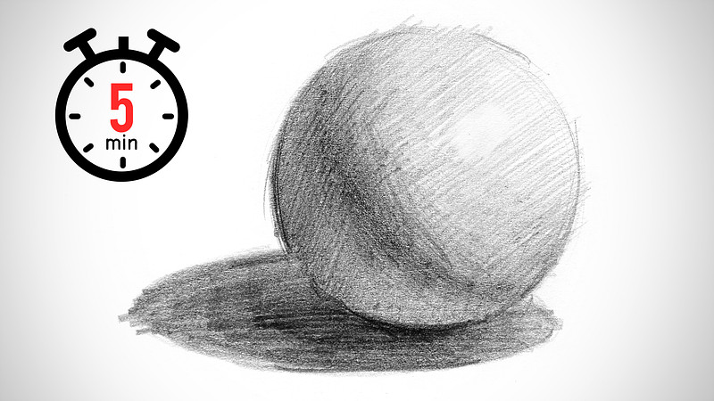 Proko - Demo 3 - Shade a Sphere - 5 Minutes Graphite (Unnarrated)
