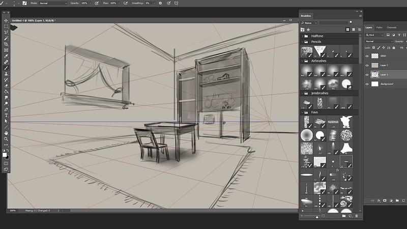 Proko - Drawing A 2-Point Perspective Background