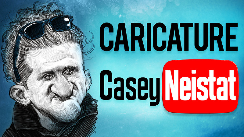 Proko - Drawing YouTubers – Casey Neistat Caricature Sketch