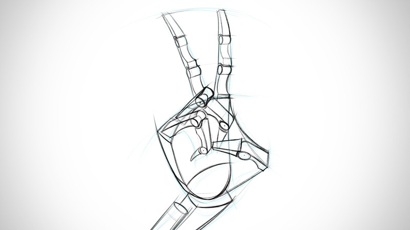 Proko Hand Bones Assignment Example 3