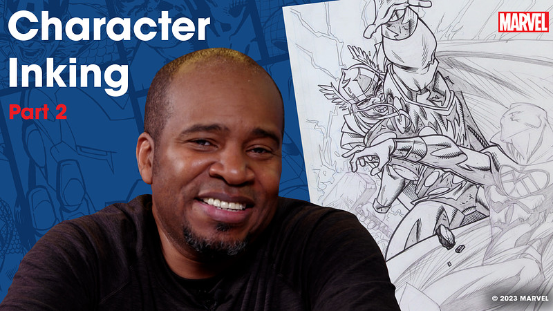 Proko - Inking Foreground vs Background Characters - Character Inking Part 2