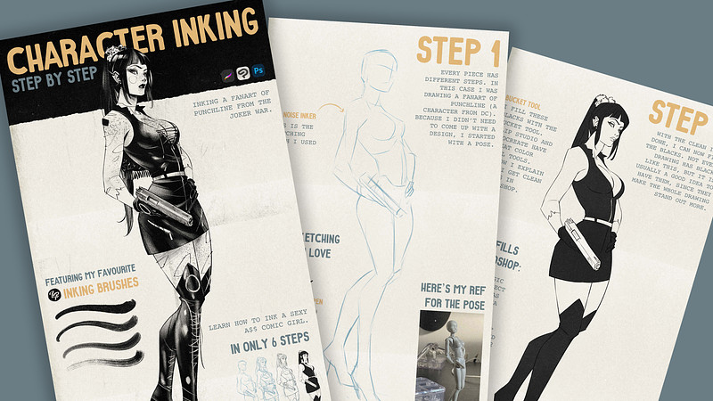 Proko - Inking a Sexy Comic Girl