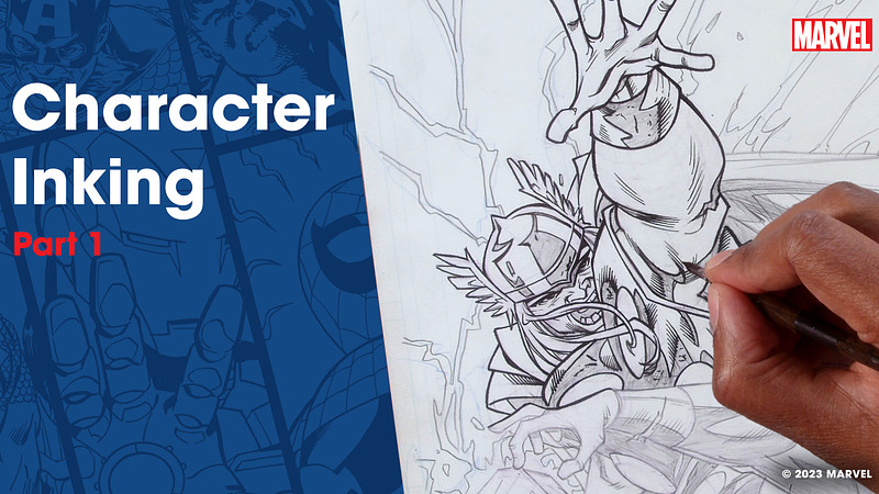 Proko - Inking from a Tight Sketch - Character Inking Part 1