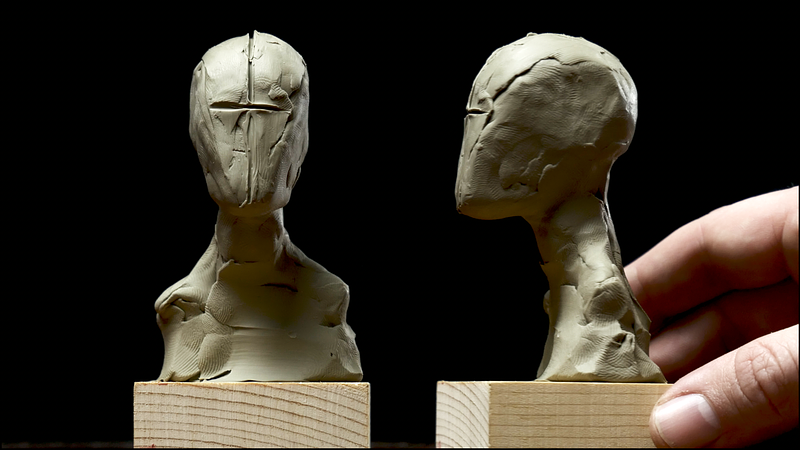 Proko - Loomis Head - Block In Demo