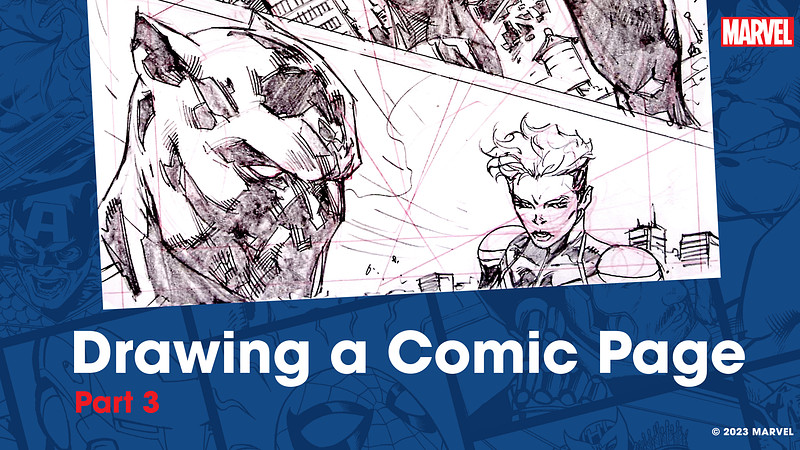 Proko - Penciling Portraits - Penciling a Comic Page Part 3