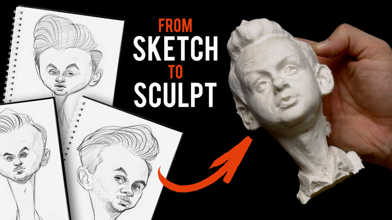 Proko - Sculpting a Caricature of Stan Prokopenko