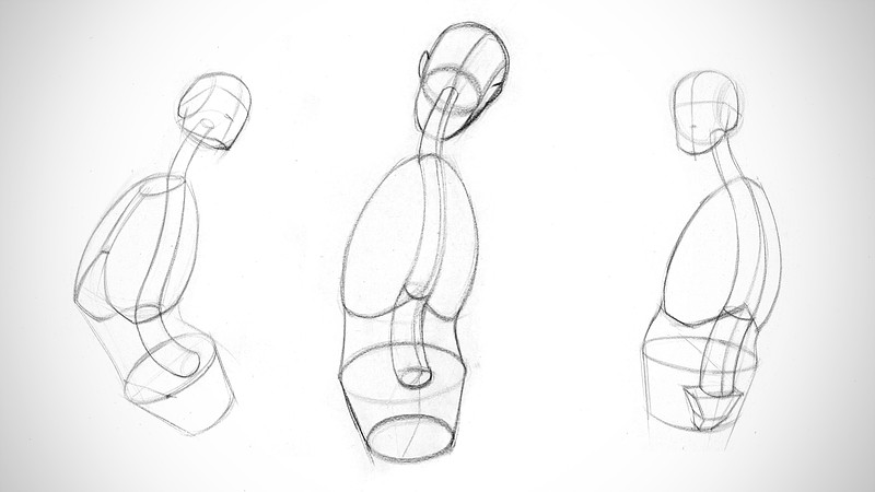 Proko - Spine Assignment Example 11-19 - Draw Models