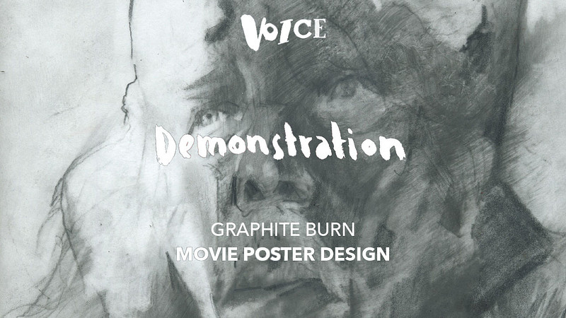 Proko - 22C: [Demonstration] Film Poster Design, Part 2- Graphite Burn