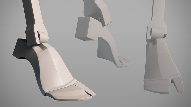 Proko - 3D Model: Simplified Foot Bones - Pose 1