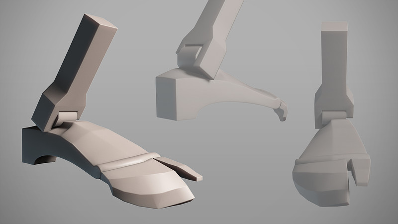 Proko - 3D Model: Simplified Foot Bones - Pose 2