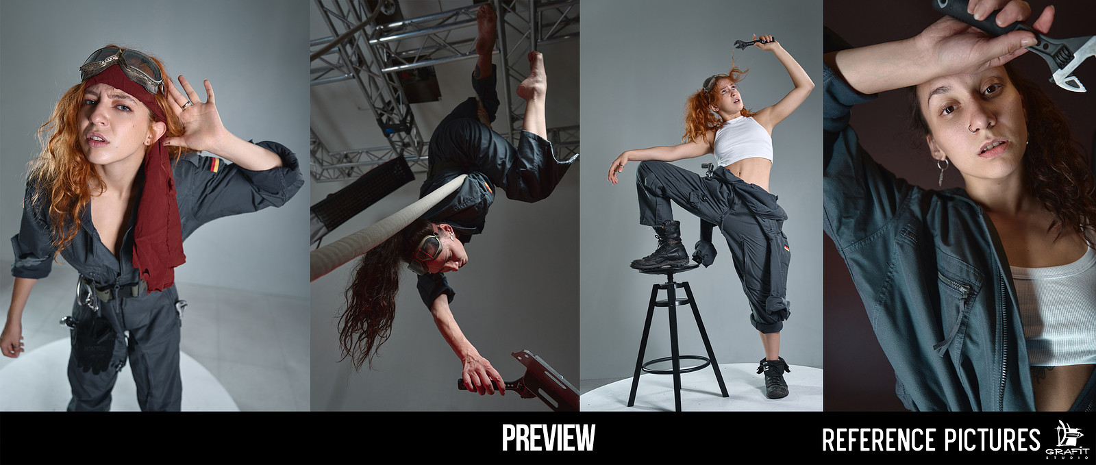 Proko - 1250+ Dynamic Duo - Female Action Characters