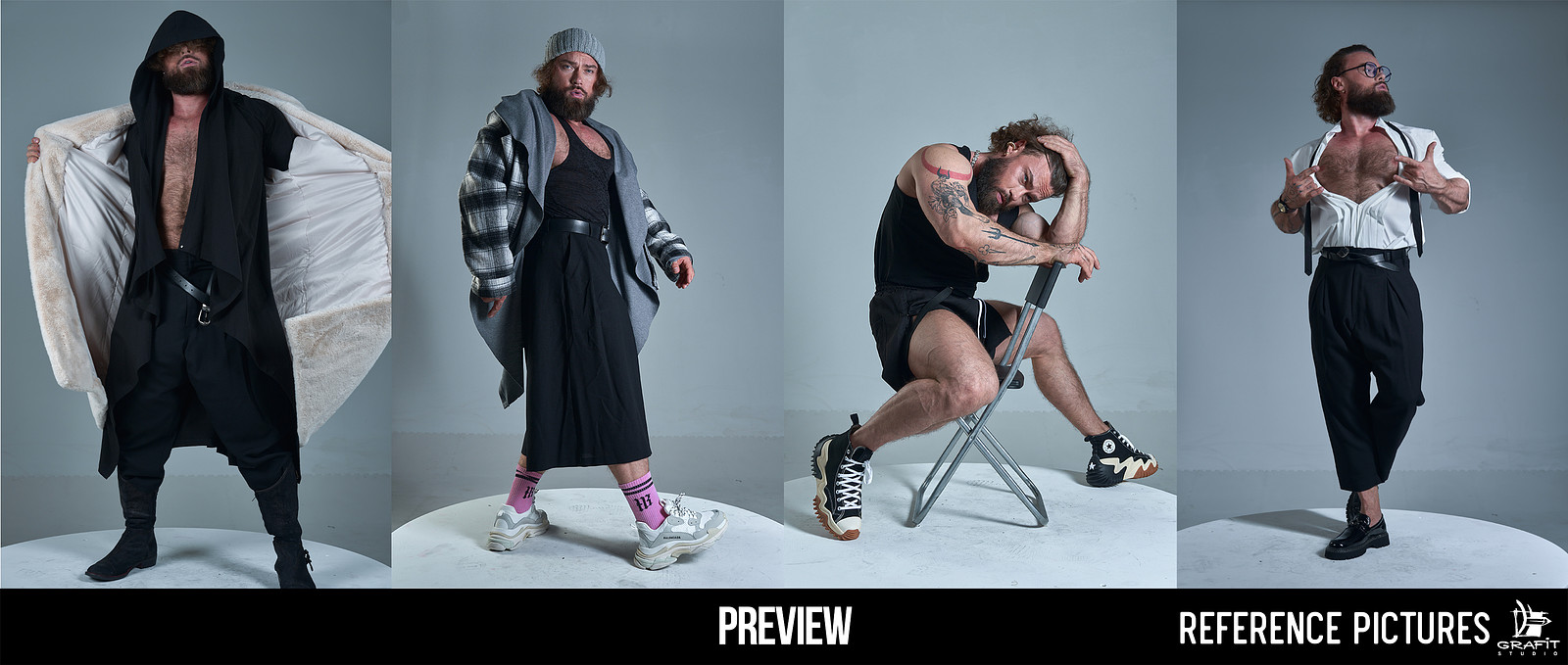 Proko - 1610+ Muscular Male — Dynamic Poses
