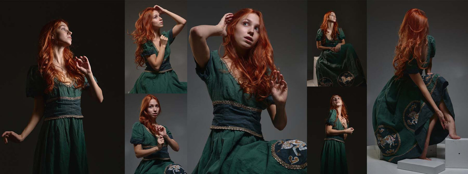 Proko - 740 Dramatic Female - Hair and Dress in Motion