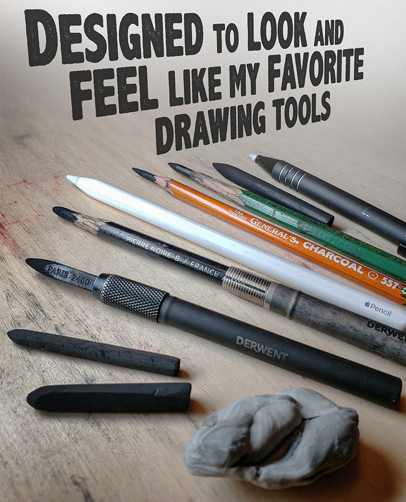 Proko - Charcoal Master Pack | Procreate Brush Set