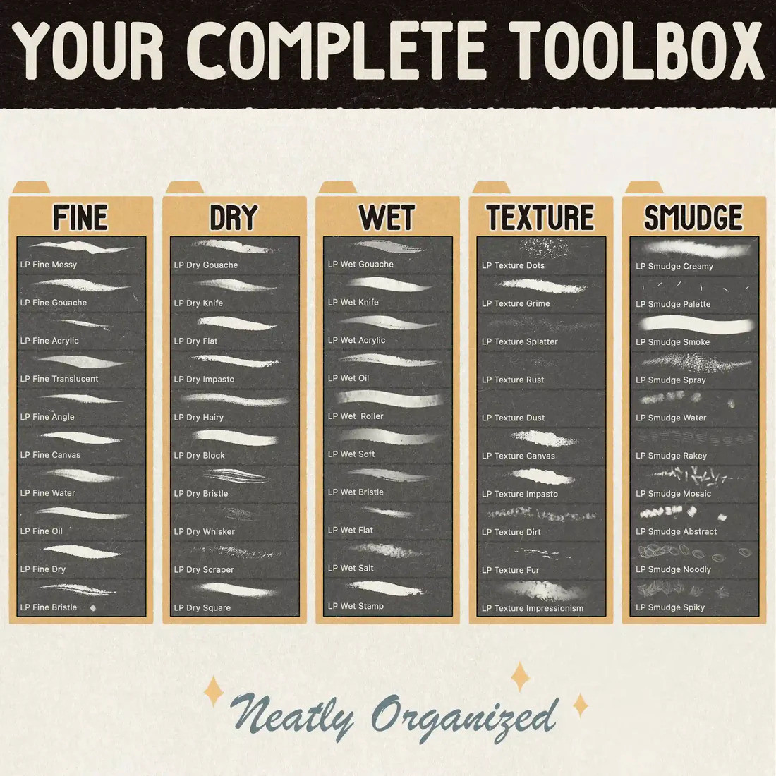 Proko - LP Painting Brushes for Procreate