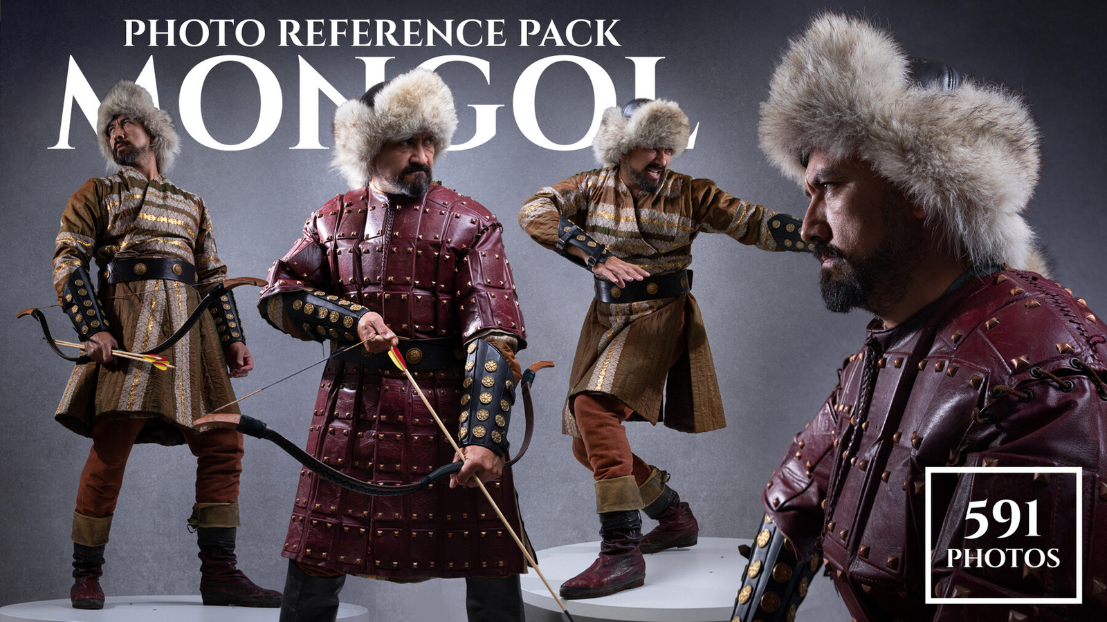 Proko - Mongol- Photo Reference Pack For Artists 591 JPEGs
