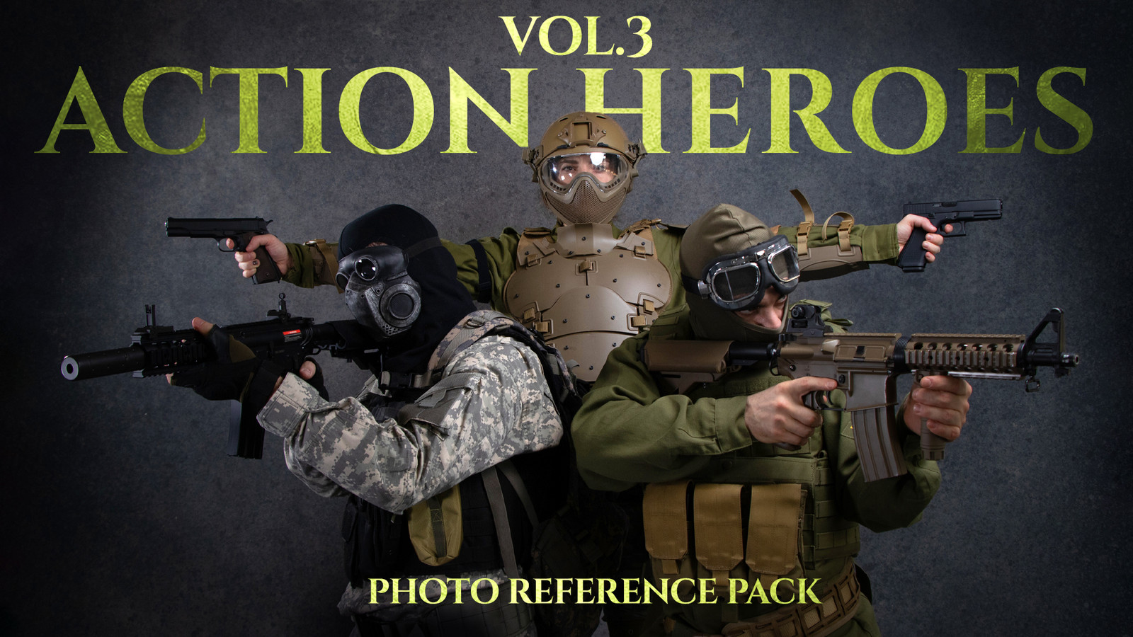 Proko - Action Heroes vol.3 Model Pack