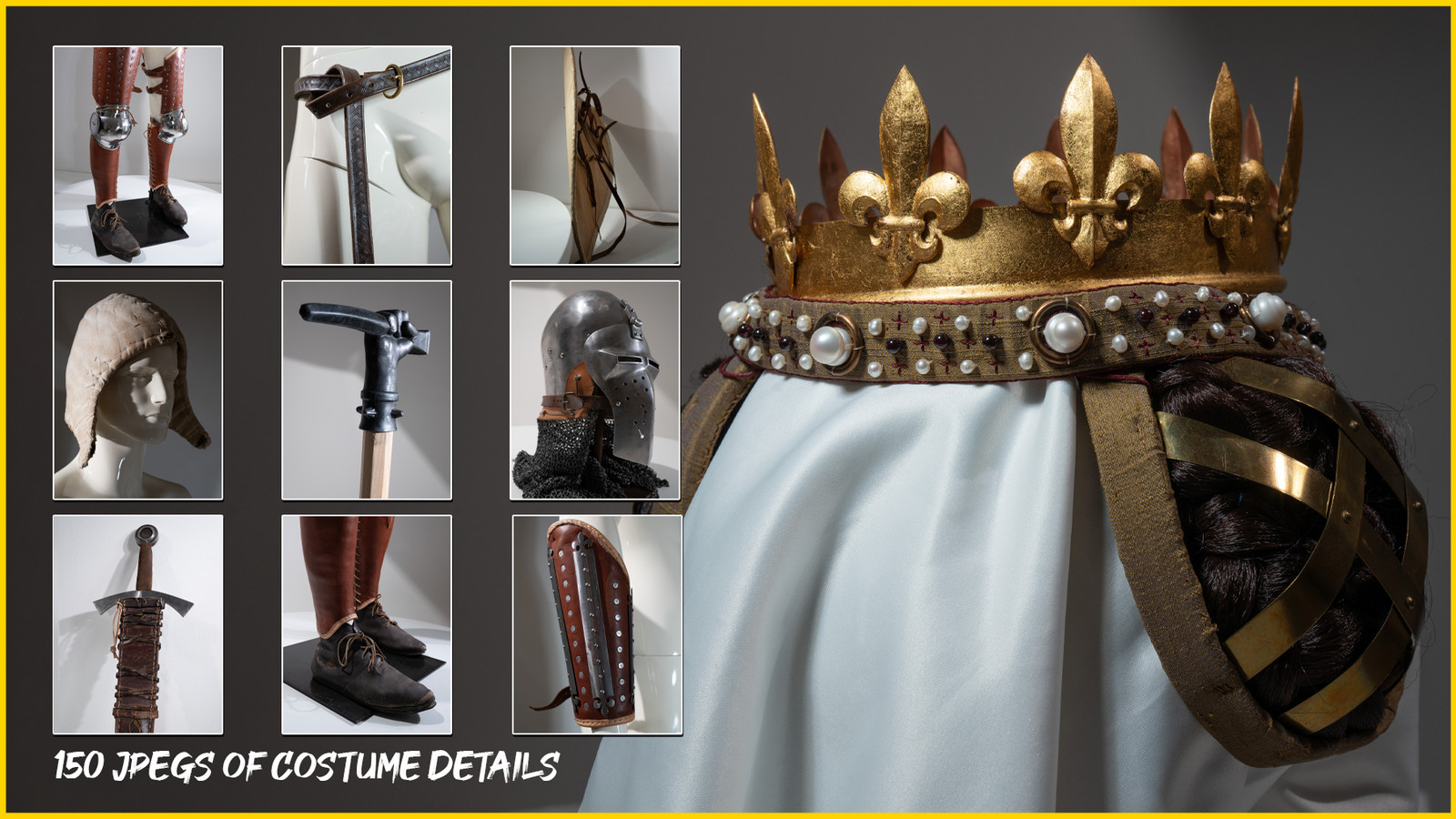 Proko - Knight & Queen reference pack for artists consists 471 JPEGs