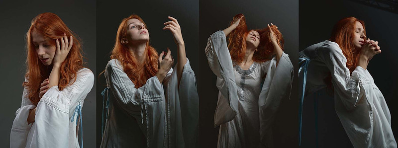 Proko - 740 Dramatic Female - Hair and Dress in Motion