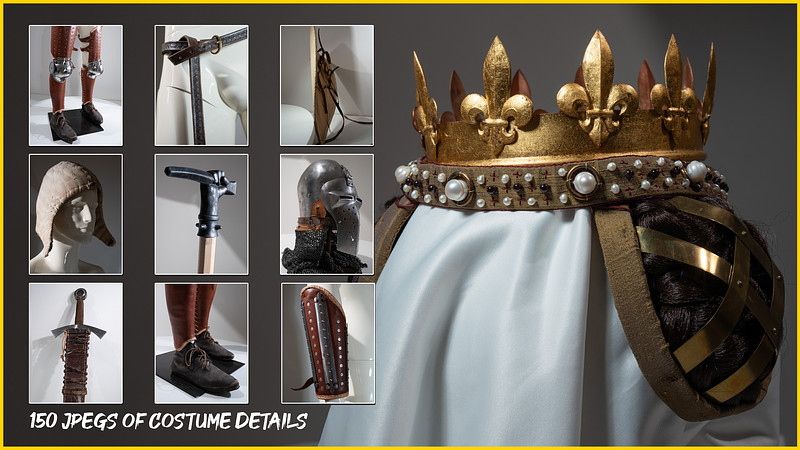 Proko - Knight & Queen reference pack for artists consists 471 JPEGs